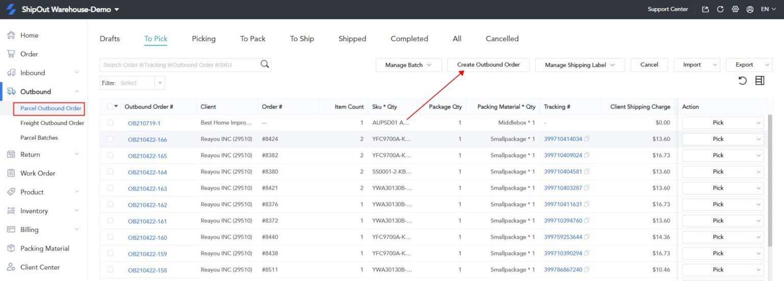 What is the process for creating a parcel outbound order? – ShipOut ...