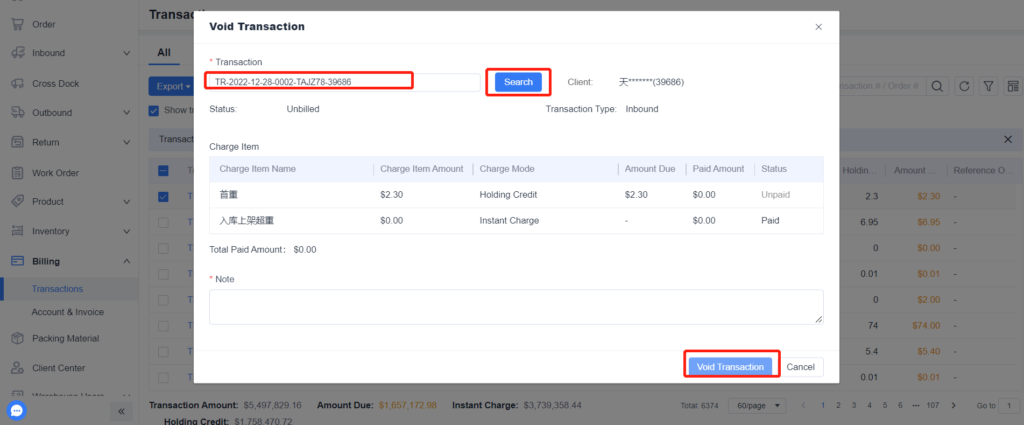 How to cancel transaction costs? – ShipOut Support Center