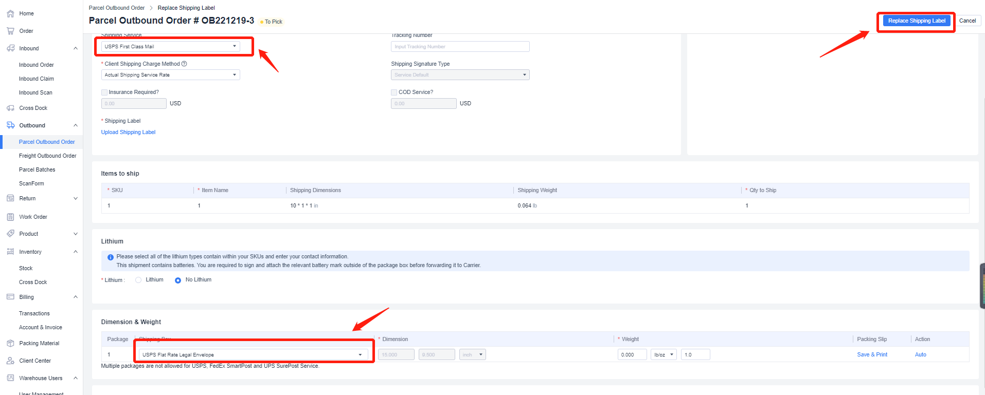 After the tracking number is generated from an outbound order, can the ...